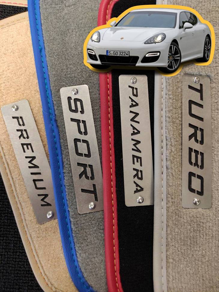 Porsche Panamera 970 Velour Carpet Floor Mats 2009-2016